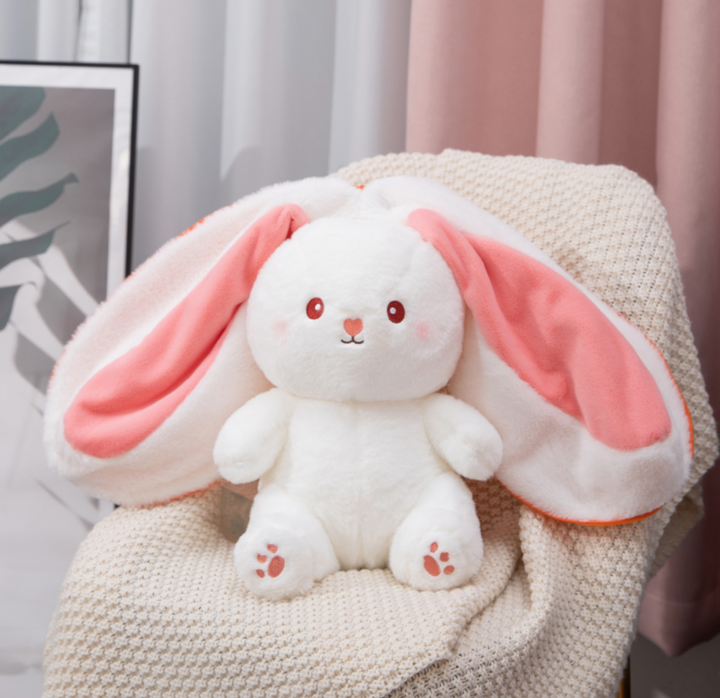 Reversible Carrot Strawberry Bunny Plushies – AquaJetNRG